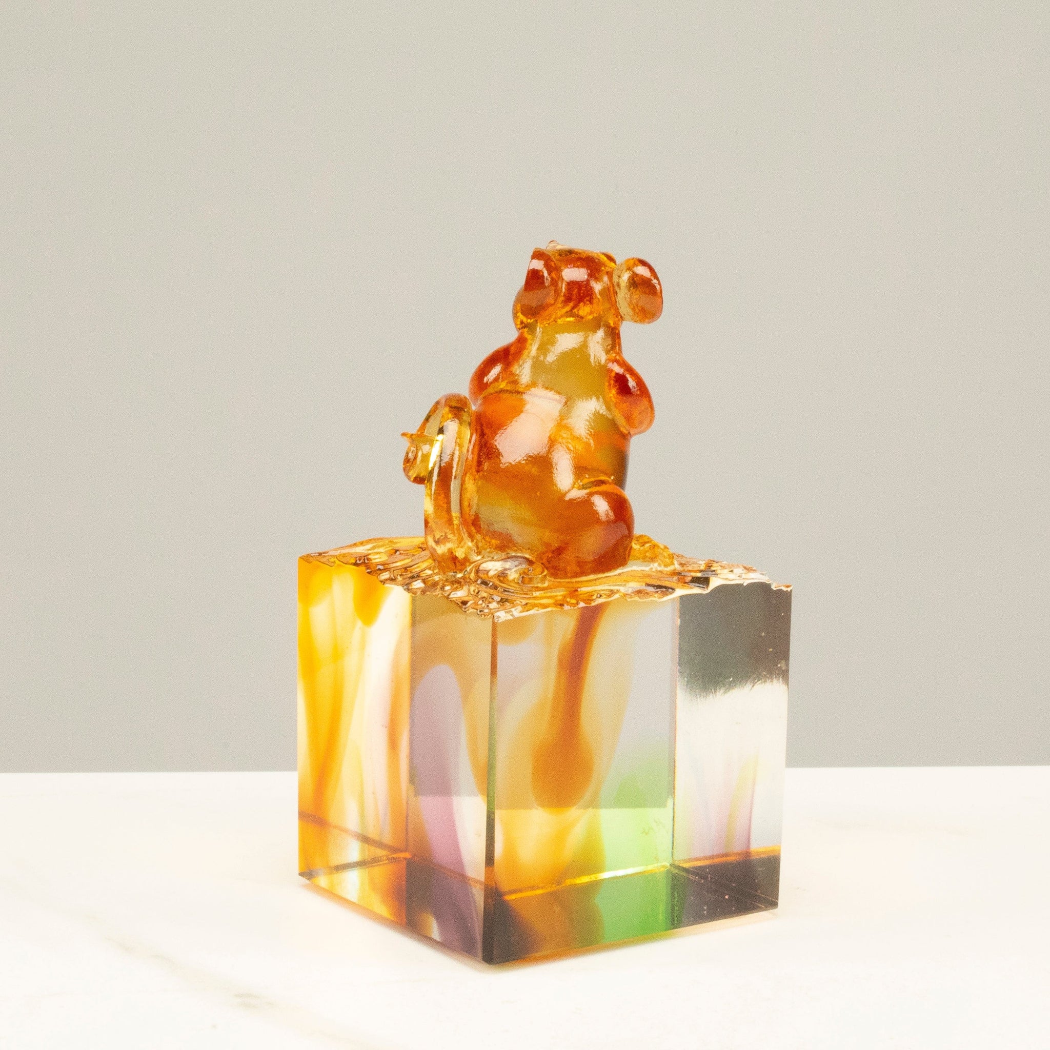 KALIFANO | Rat Crystal Carving - Symbol of Adaptability & Resourcefulness