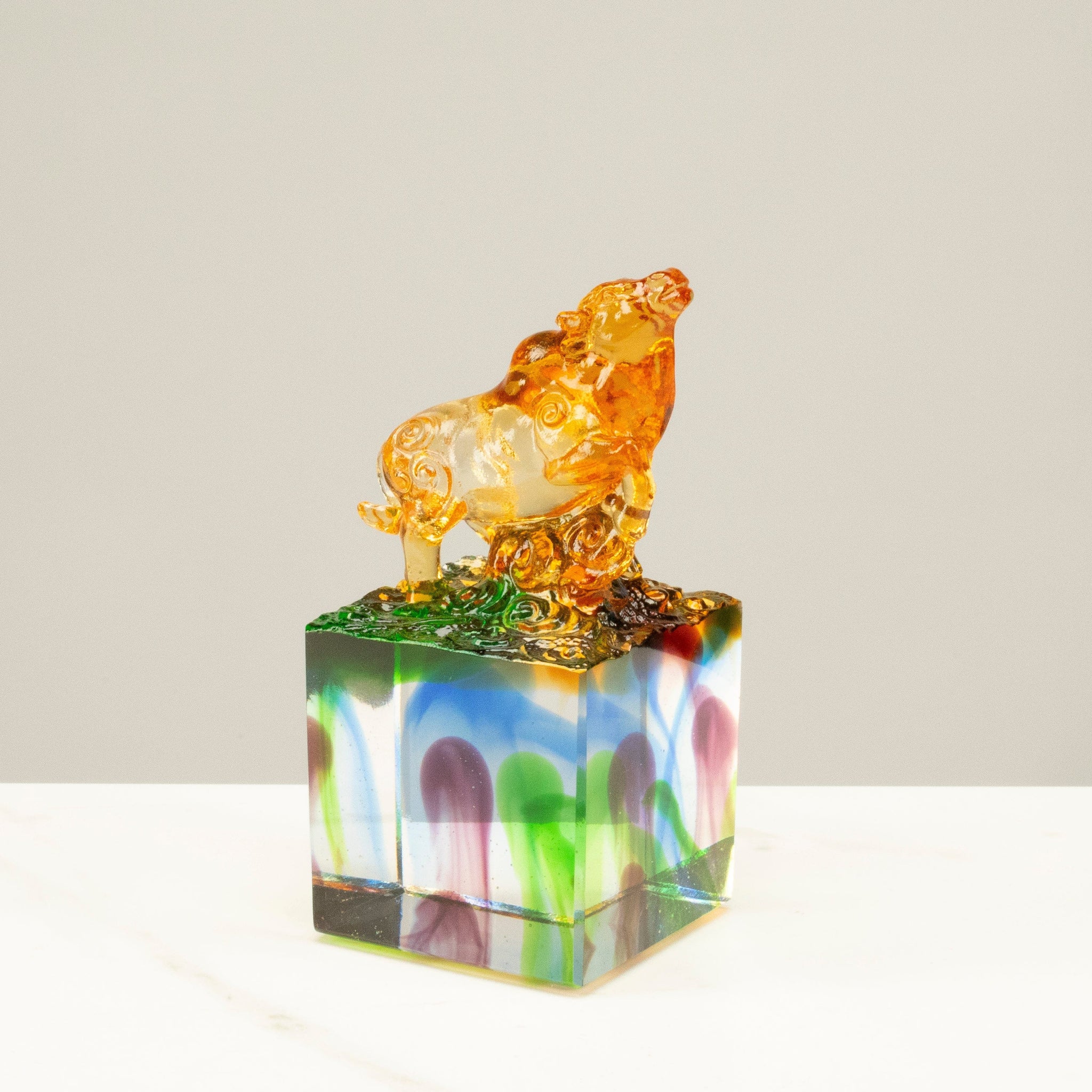 KALIFANO | Ox Crystal Carving - Symbol of Determination & Persistence