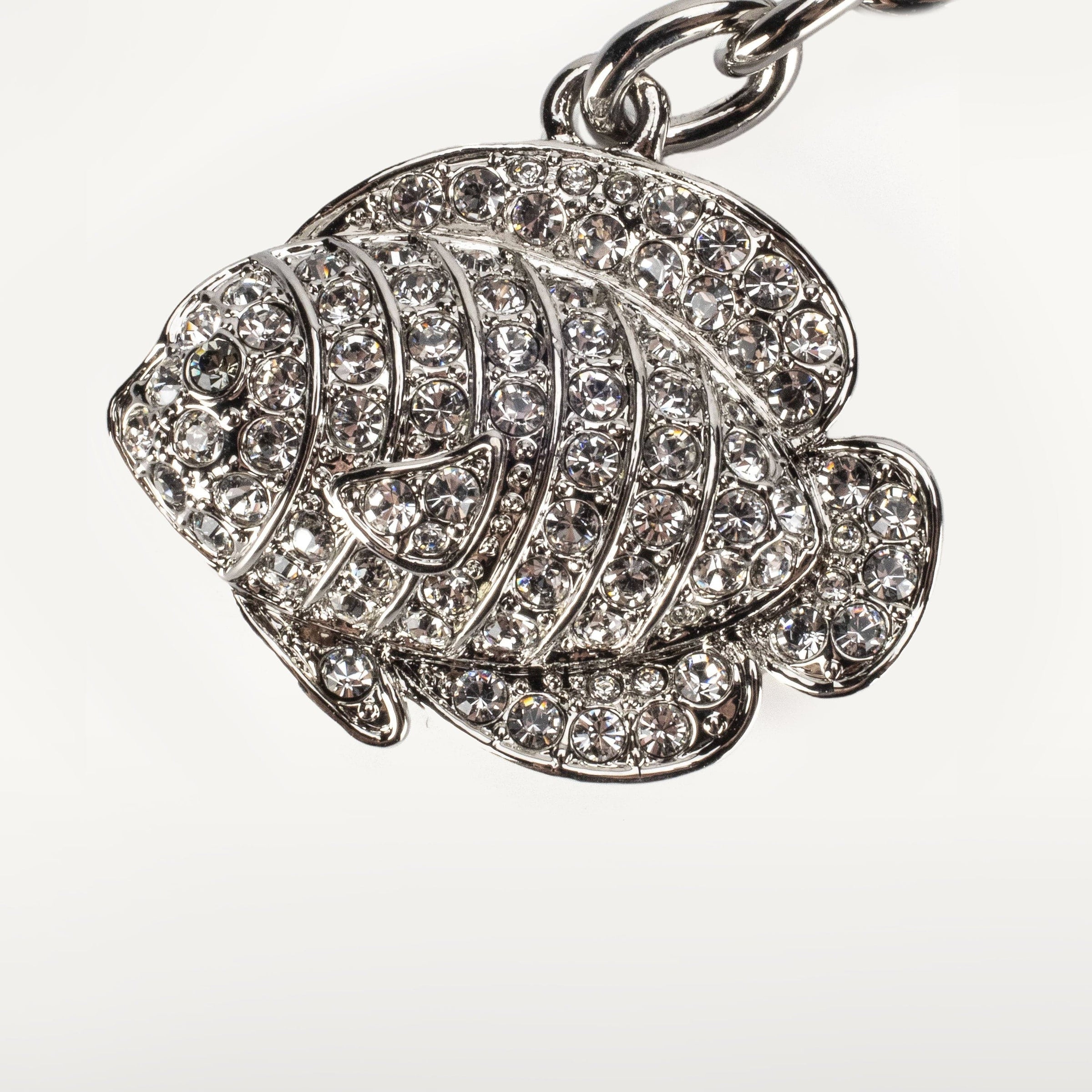 Crystals Clownfish Keychain made with Swarovski Crystals