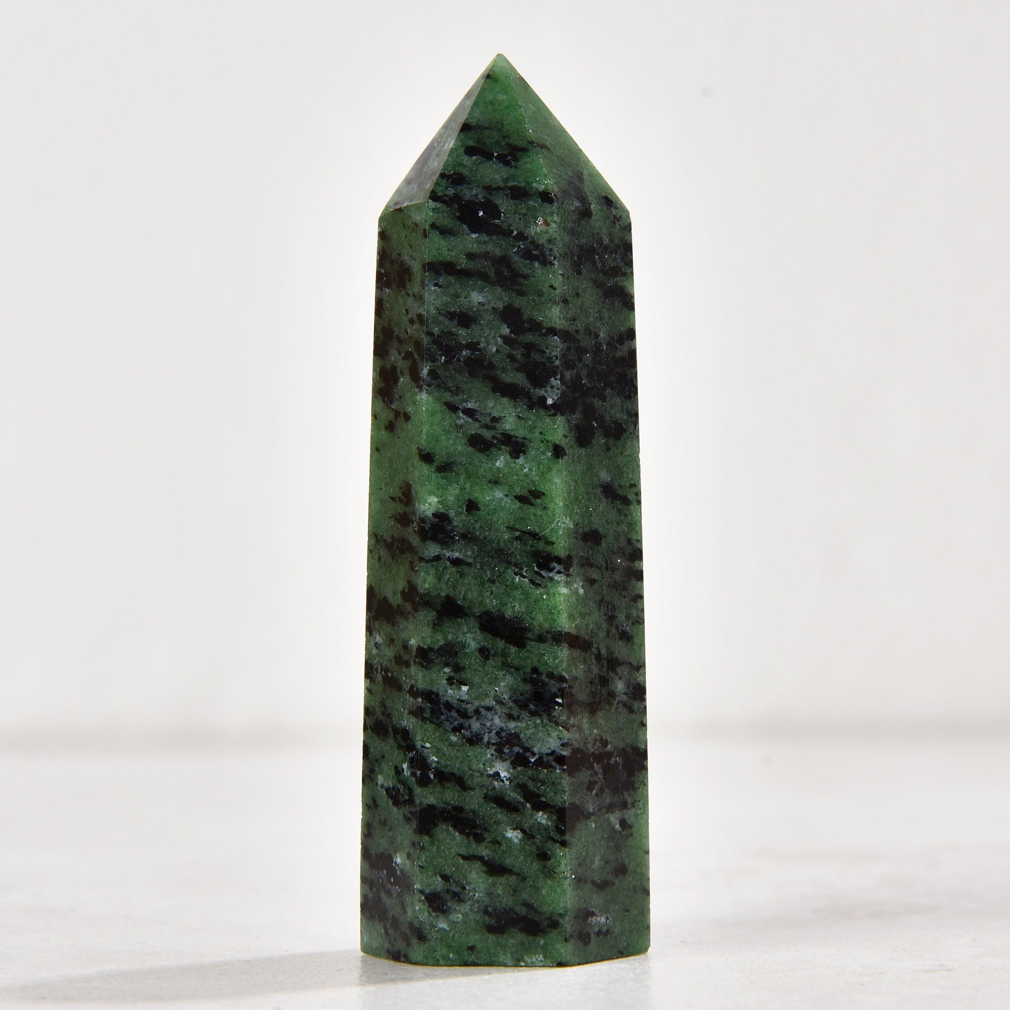 3.5" Ruby Zoisite Obelisk Tower Gemstone Carving