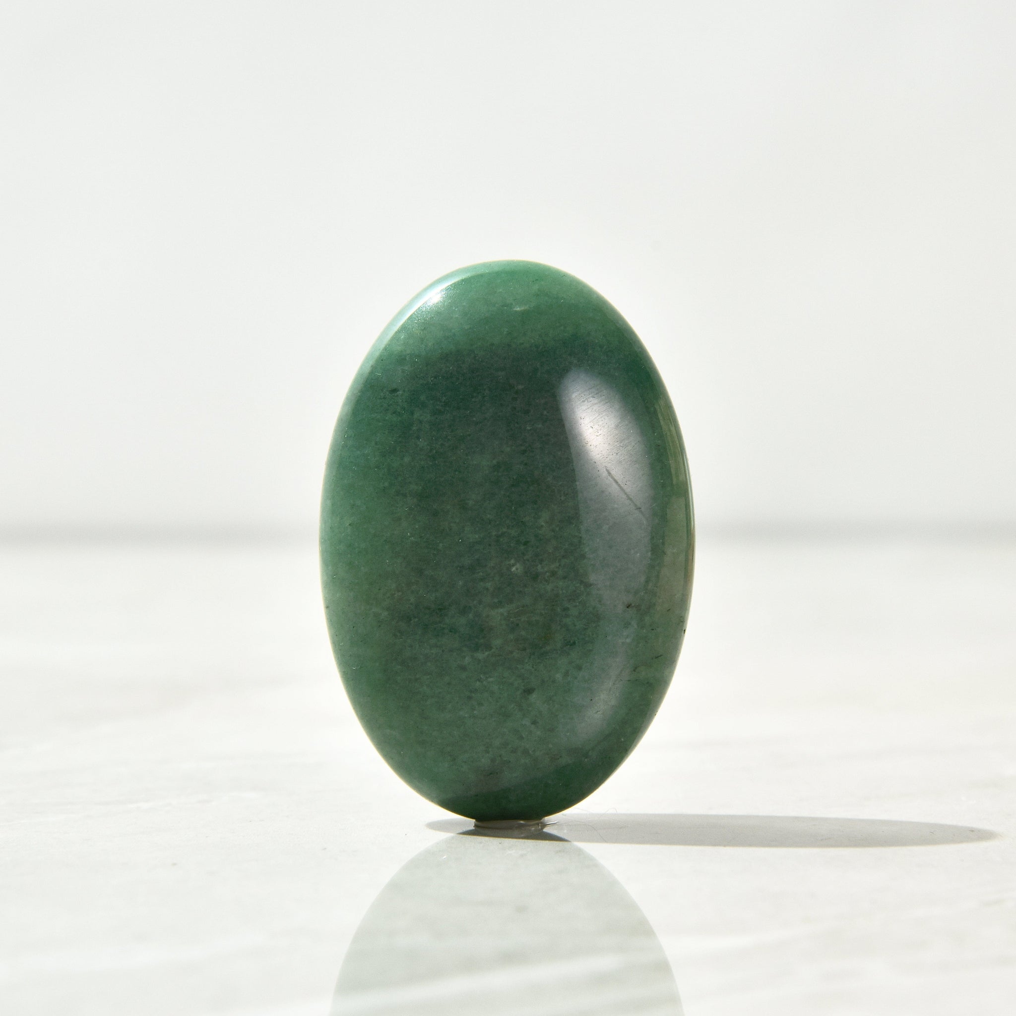 KALIFANO | Aventurine Palm Stone Natural Gemstone Carving