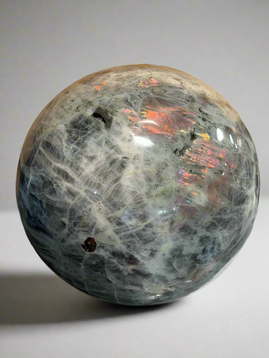 Labradorite Sphere Carving 15" / 132lbs