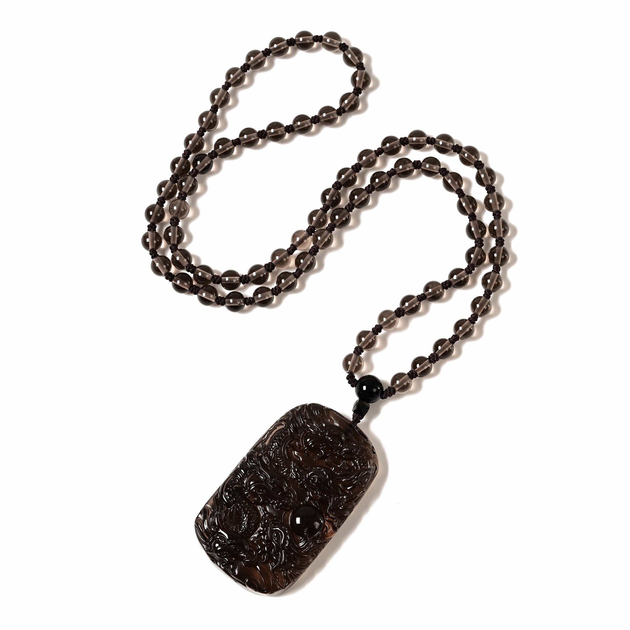 KALIFANO | Obsidian Dragon Necklace For Sale