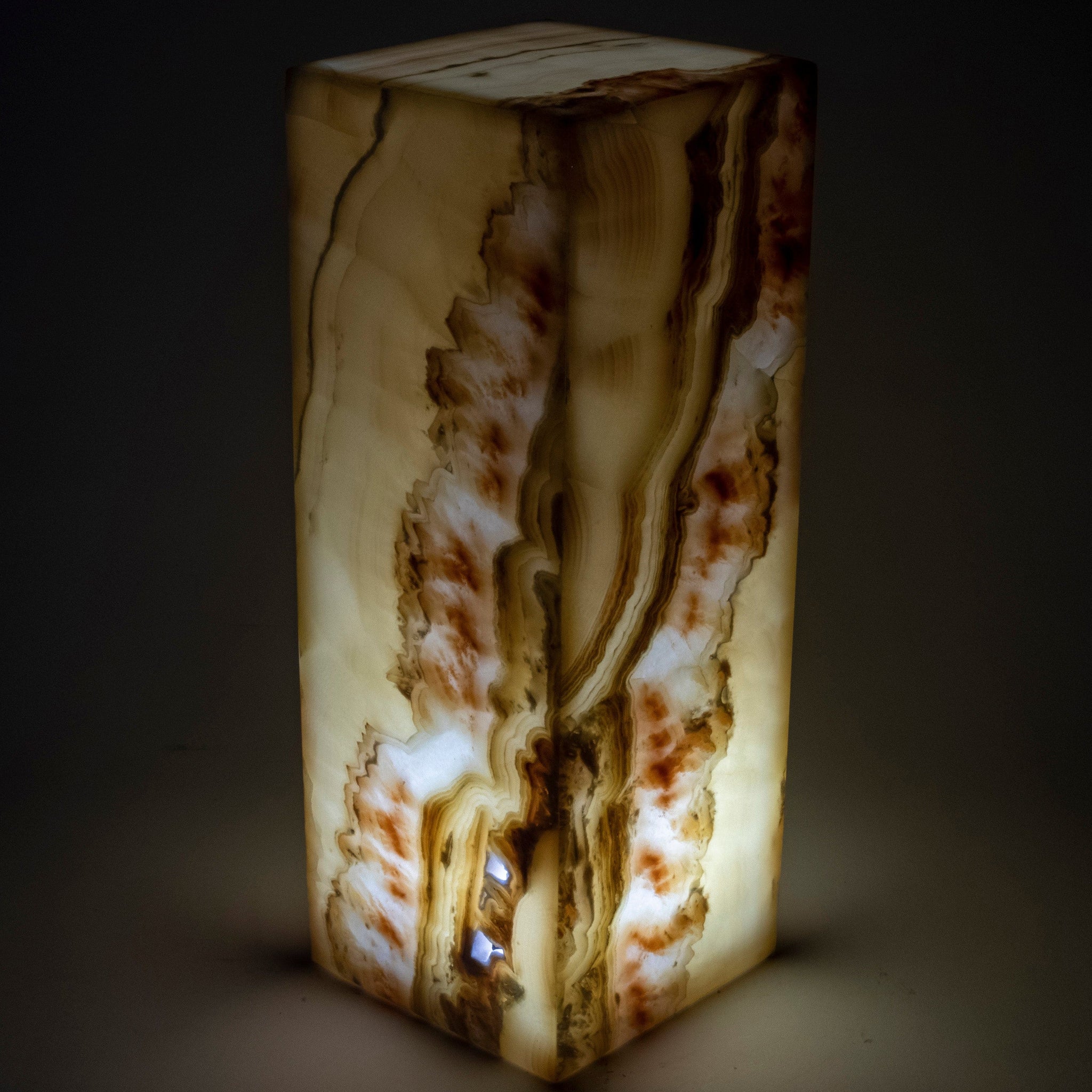 KALIFANO | Luxurious Onyx Lamp Light Tower - Add Elegance to Any Room