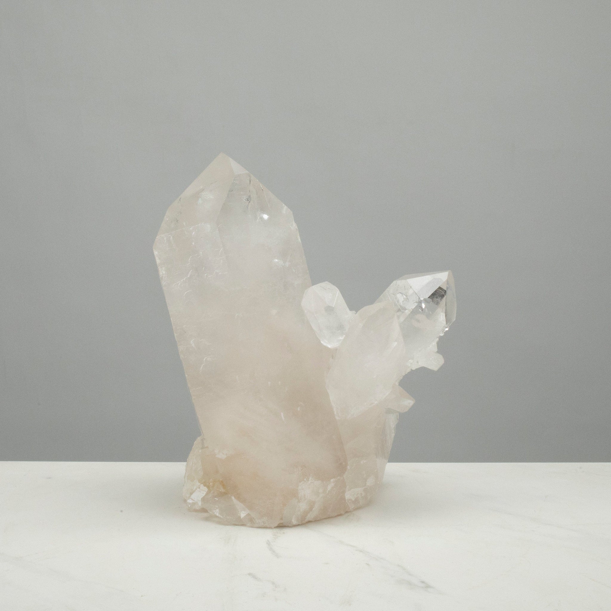 KALIFANO | Natural Clear Quartz Cluster Specimen 10" For Sale