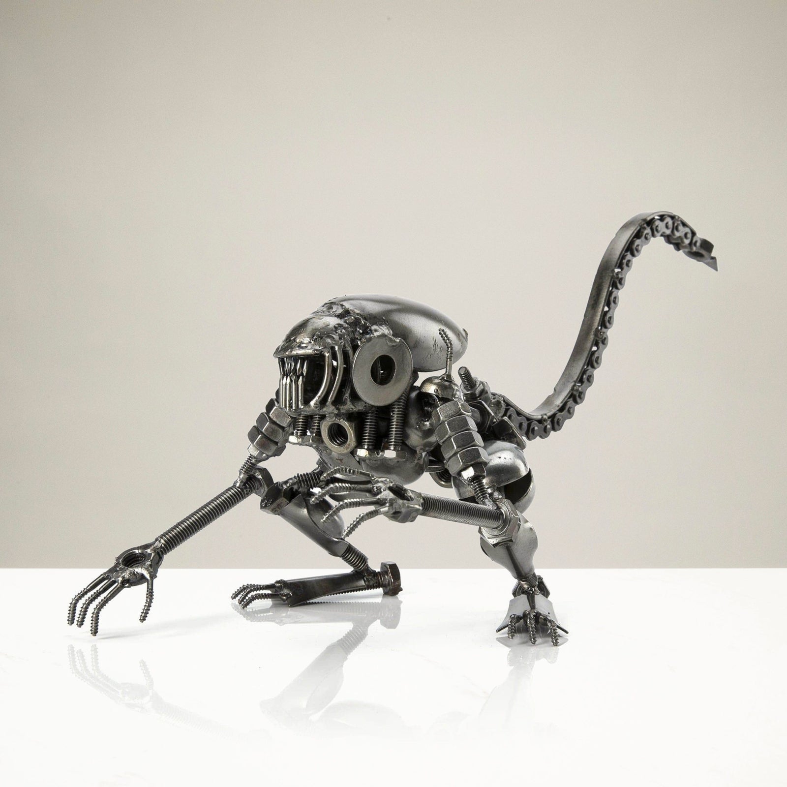 Alien Inspired Recycled Metal Sculpture | KALIFANO