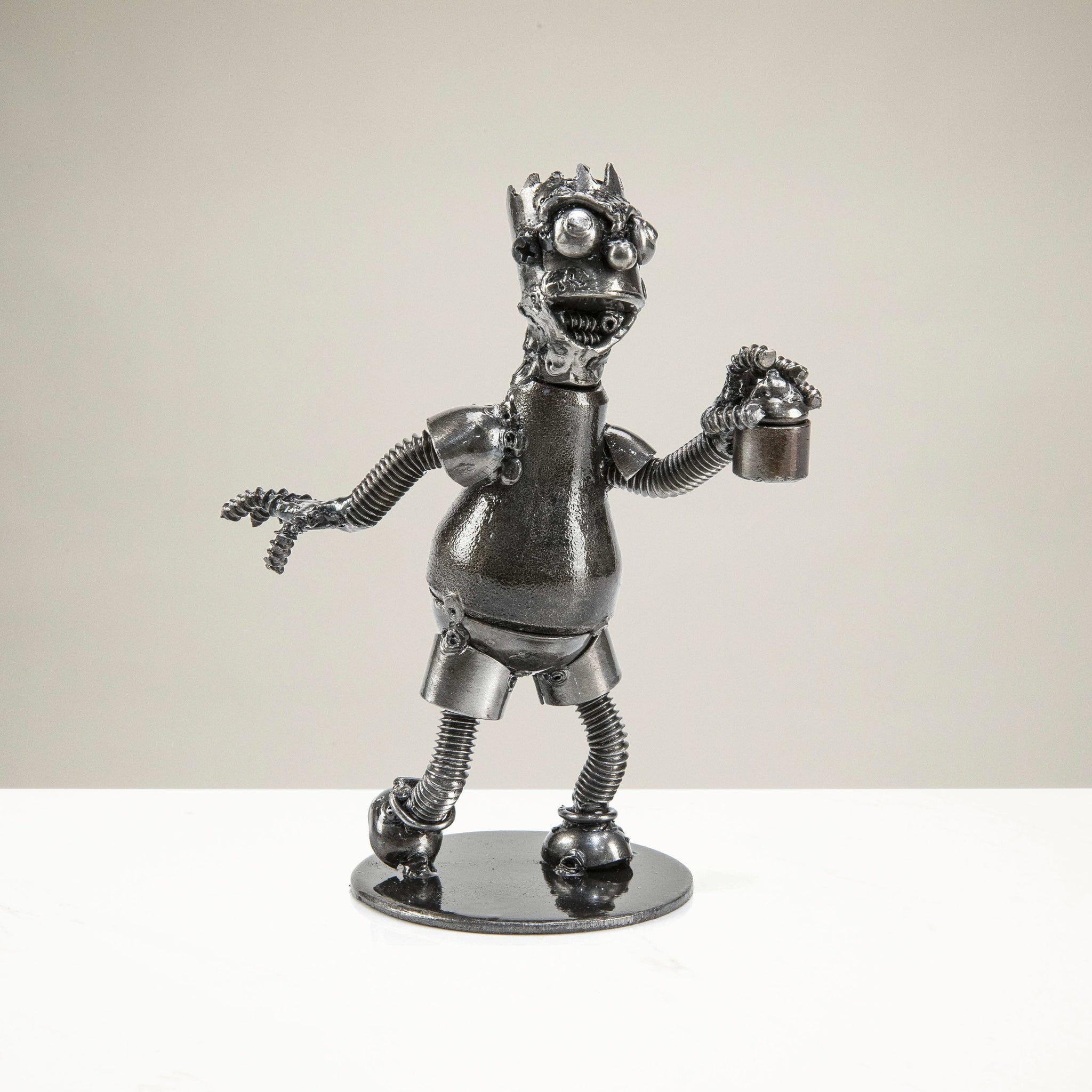 Bart Simpson Inspired Recycled Metal Sculpture