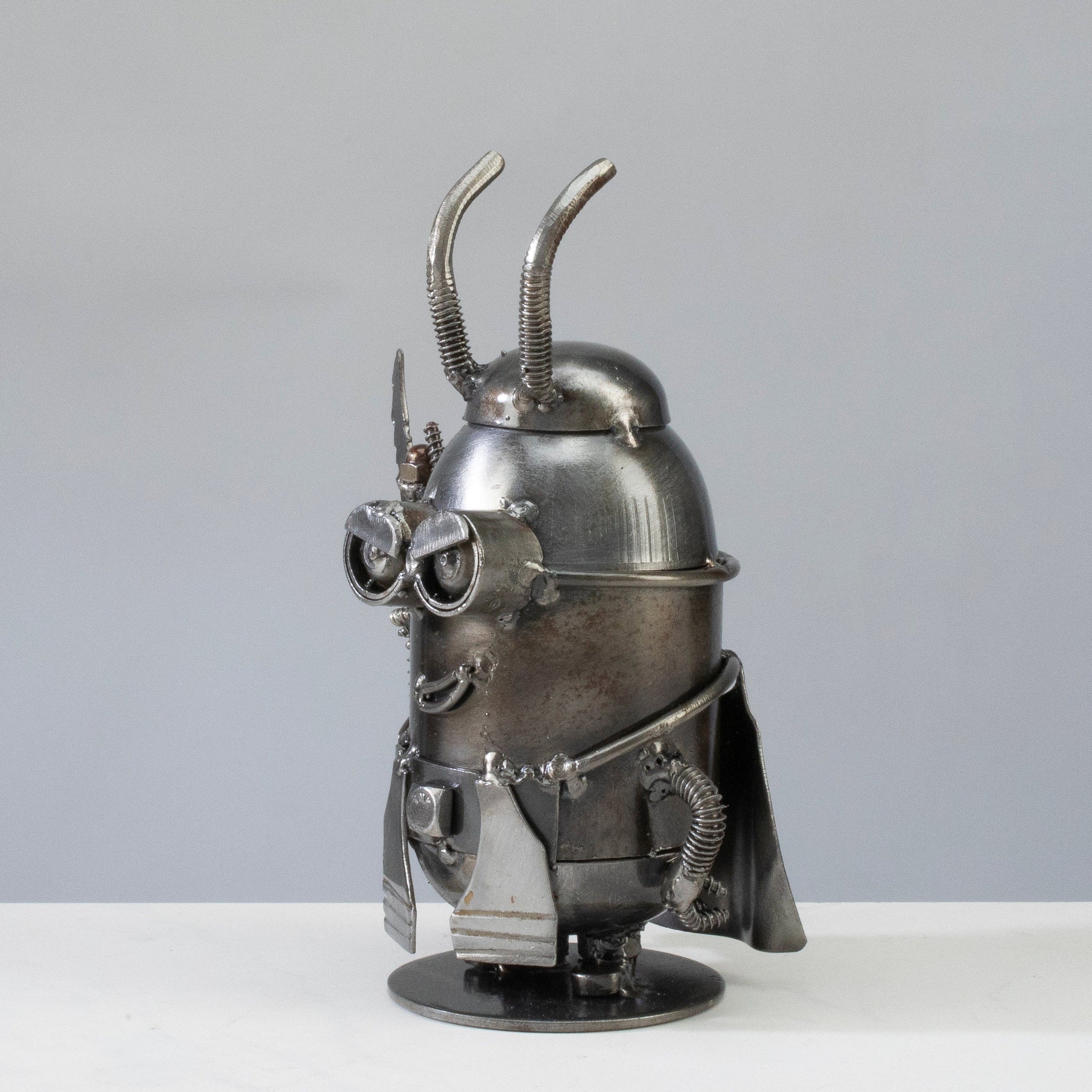 Minion Loki Inspired Recycled Metal Sculpture