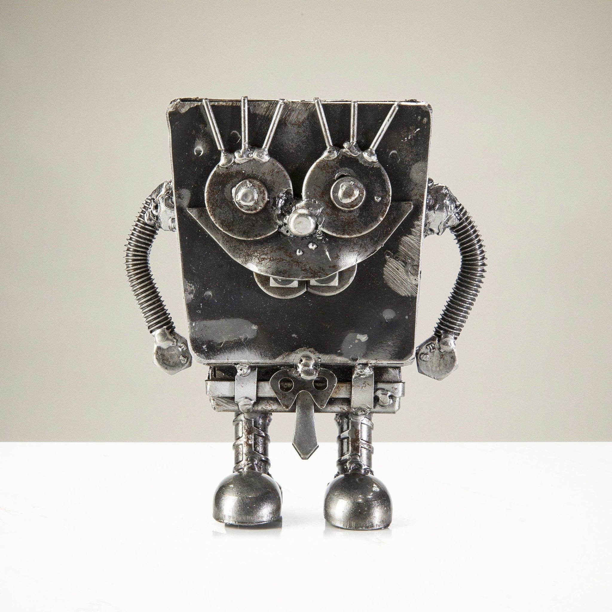 SpongeBob Inspired Recycled Metal Sculpture