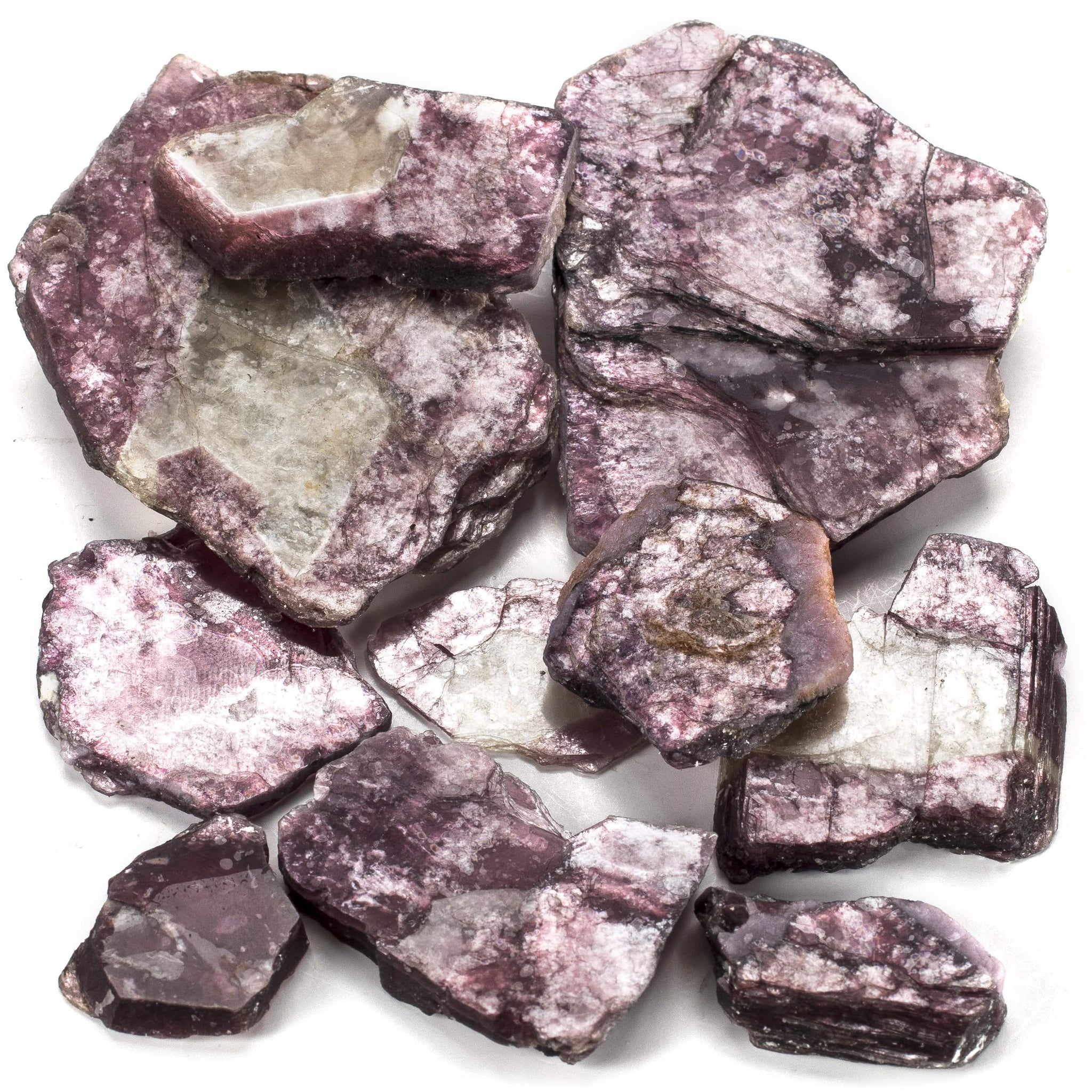 KALIFANO | Natural Brazilian Lepidolite Stone - Calming Healing Crystal