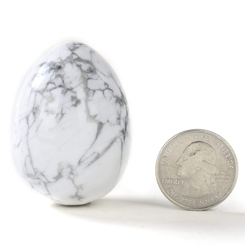 Howlite Egg Natural Gemstone Carving – KALIFANO