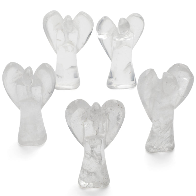KALIFANO | Brazilian Natural Quartz Angel Carvings: Unique & Elegant