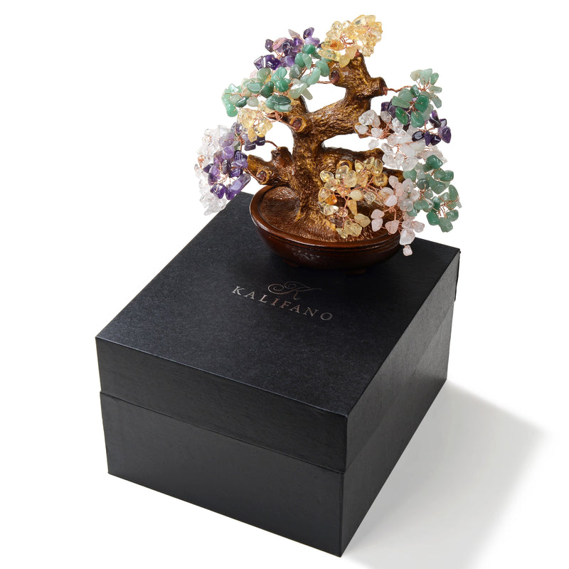 Multi-Gemstone Tree of Life with 360 Natural Gemstones – KALIFANO