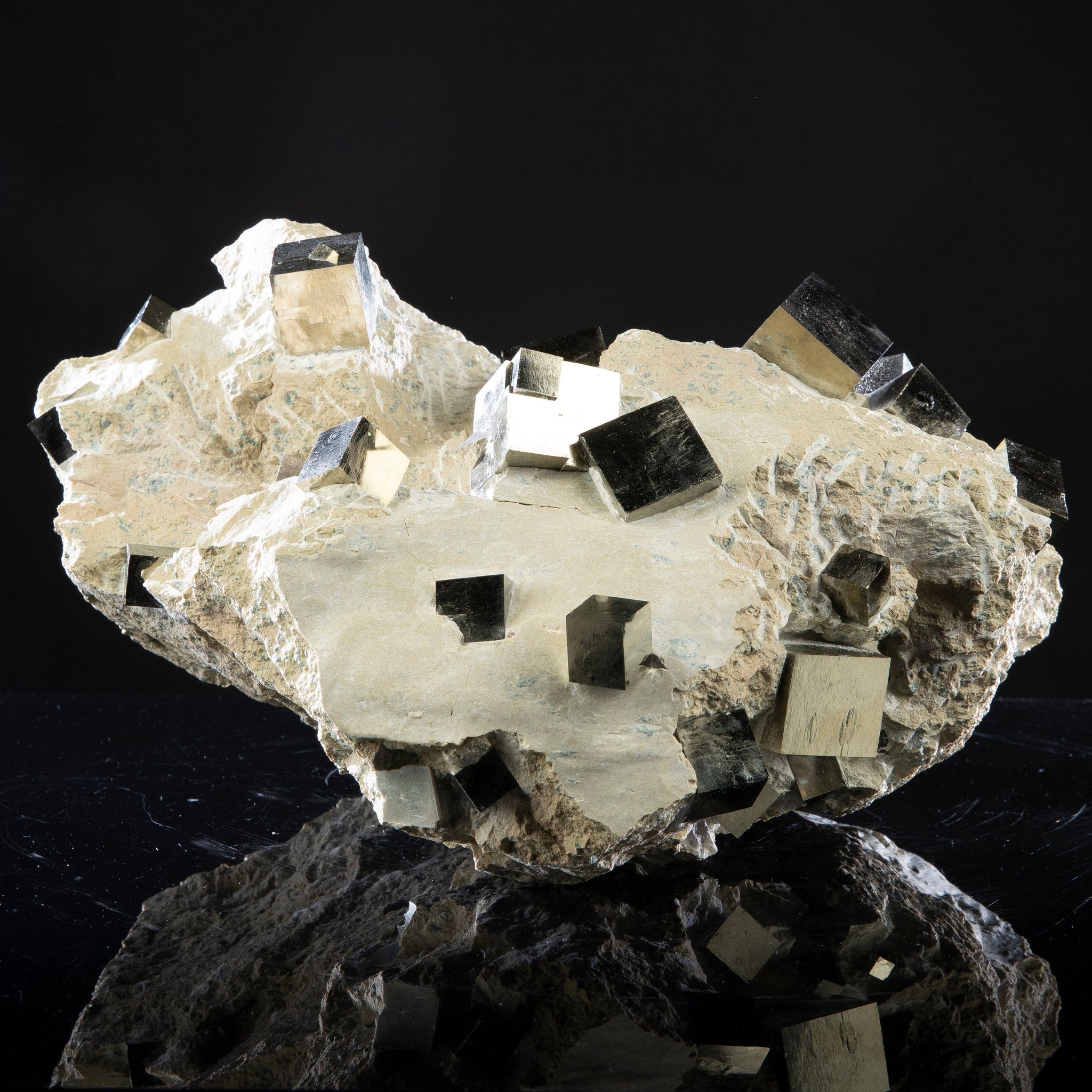 KALIFANO| Natural Pyrite Cluster Masterpiece from Spain